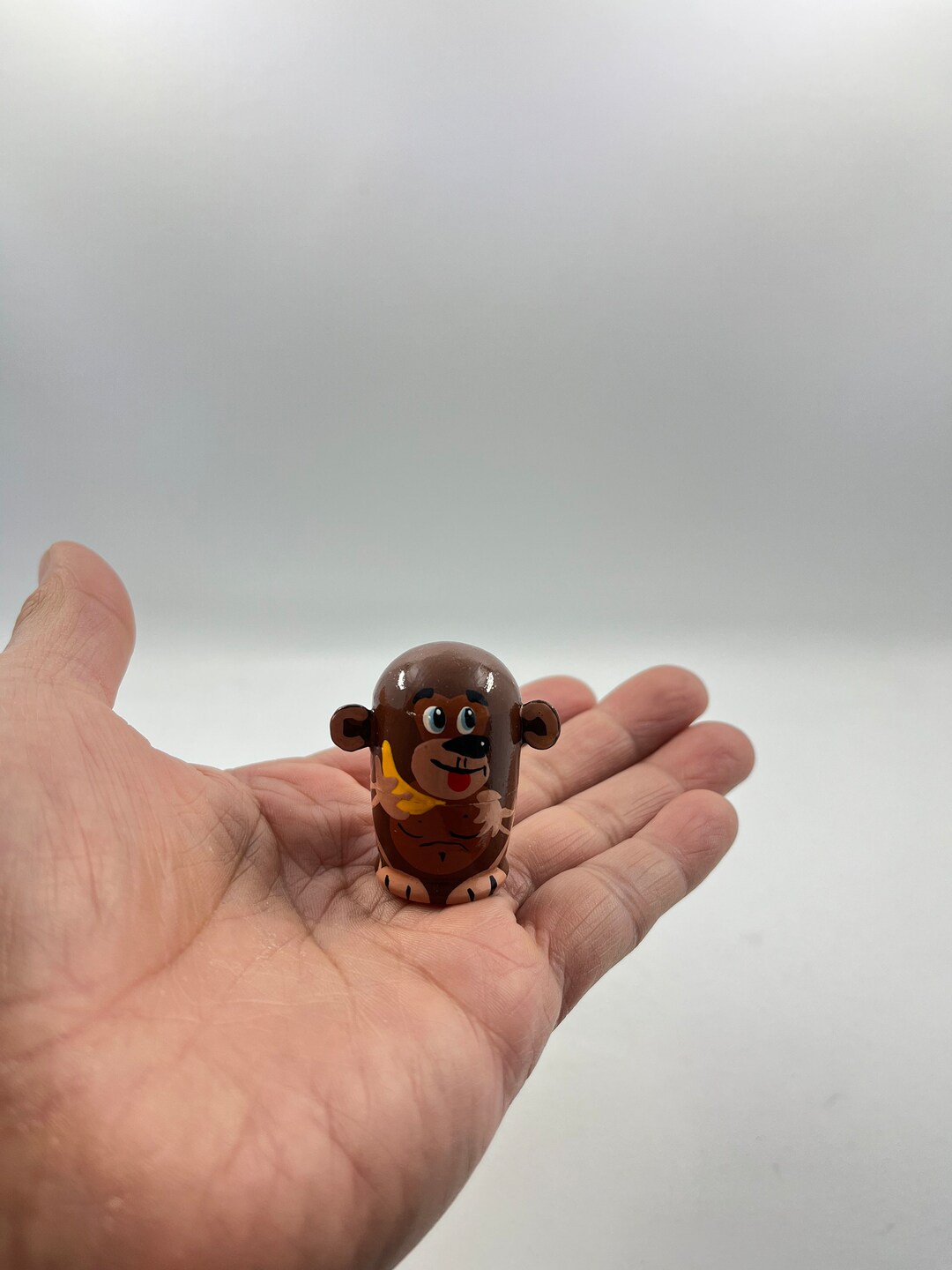 Tiny Nesting Doll, Monkey Nesting Doll, Hand Painted, Stacking Nesting ...