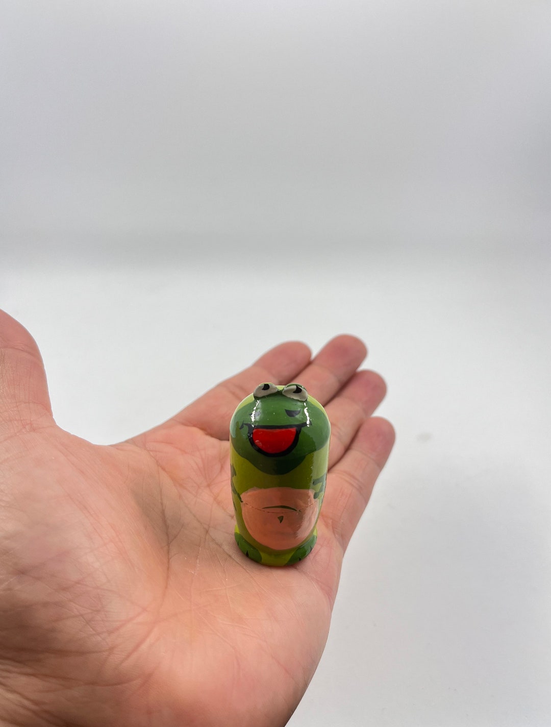 Tiny Nesting Doll, Frog Nesting Doll, Hand Painted, Nesting Doll, 5 ...