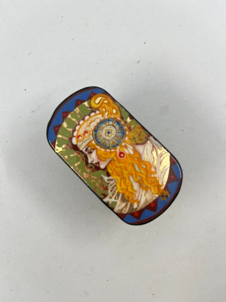 Mucha Box Mucha Byzantine Heads Mucha Blonde Art Nouveau - Etsy