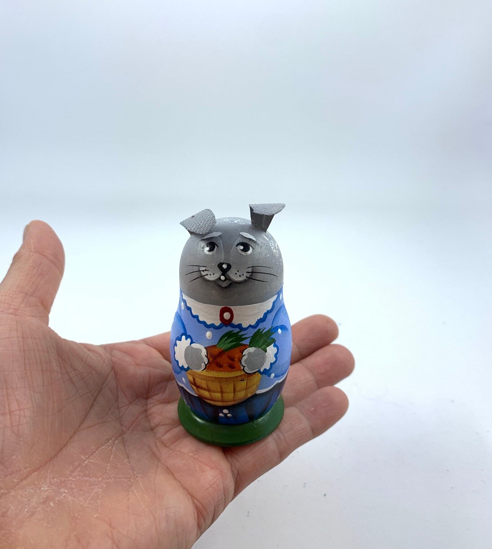 Egg Shape Rabbit Nesting Doll Matryoshka Doll Holiday Gift - Etsy
