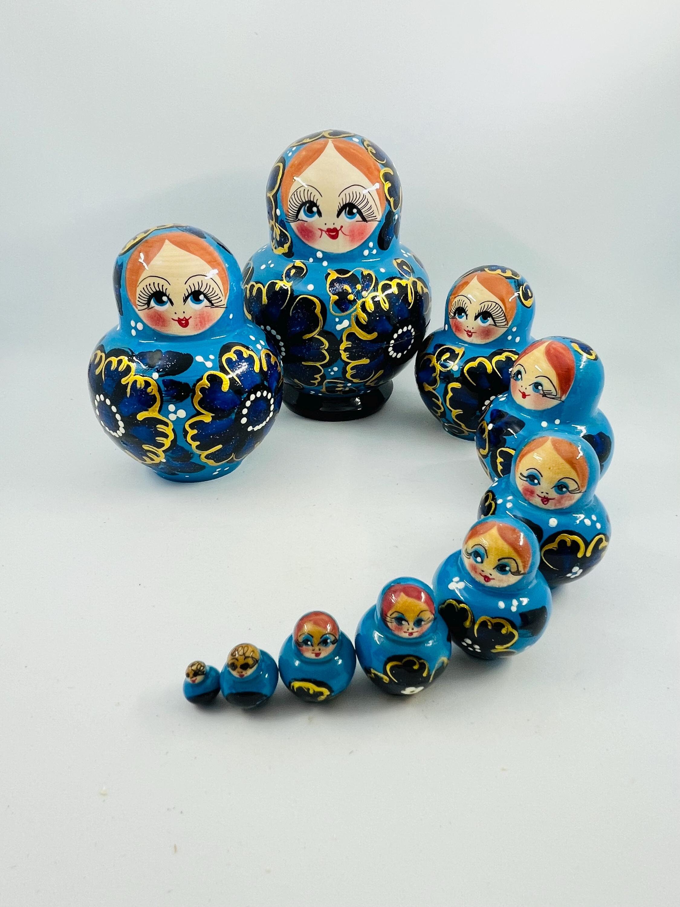 Russian nesting dolls 10 piece set store