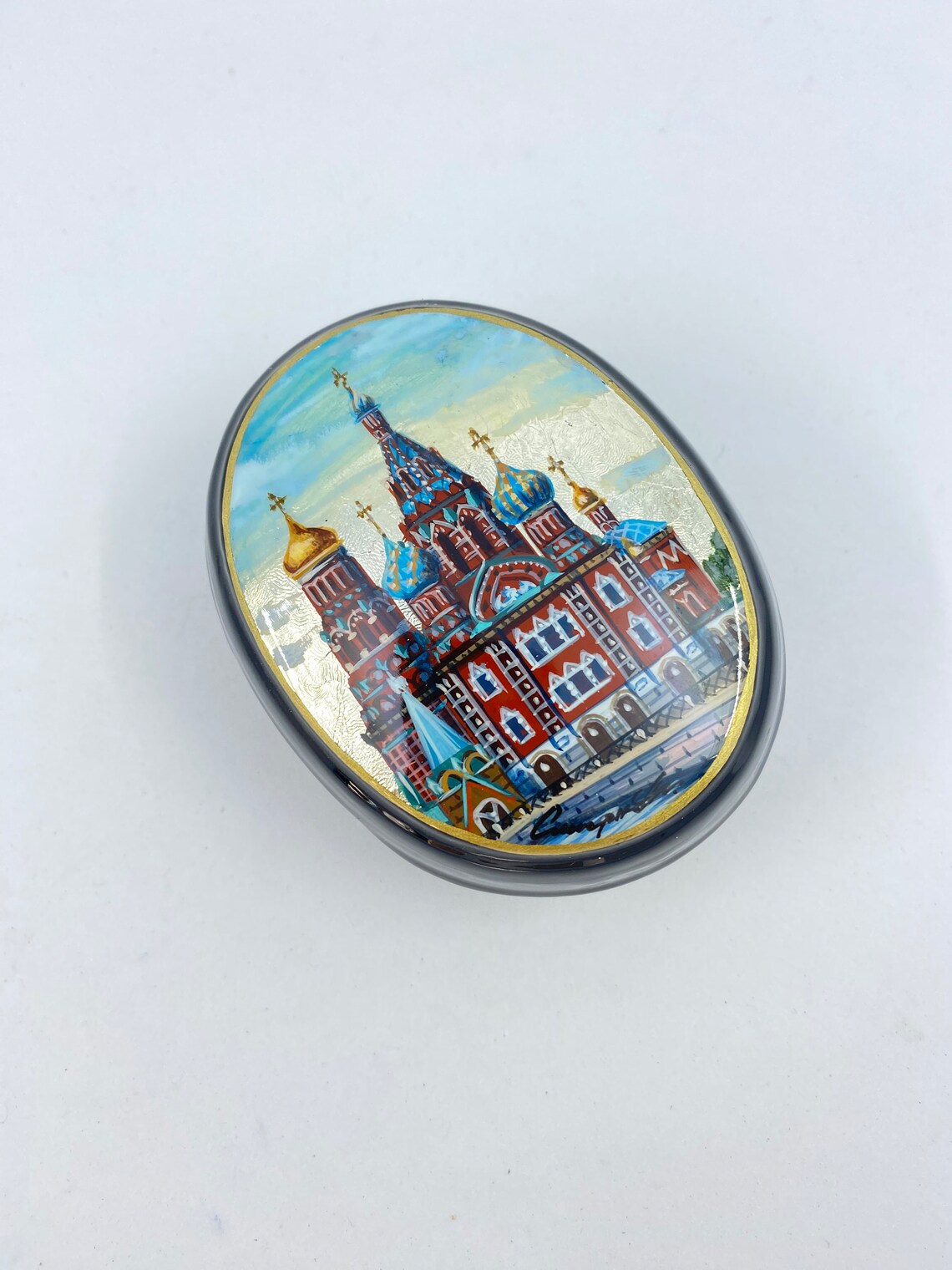 Hand Painted Russian Lacquer Box Church of the Spilt Blood - Etsy