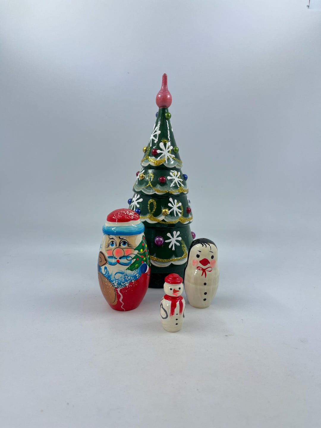 Christmas Tree Shape, Nesting Doll, Matryoshka Doll, Santa , Snowman ...