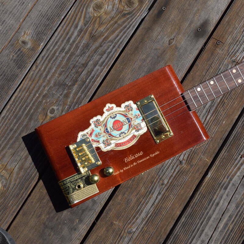 3 String Electric Cigar Box Guitar - Etsy