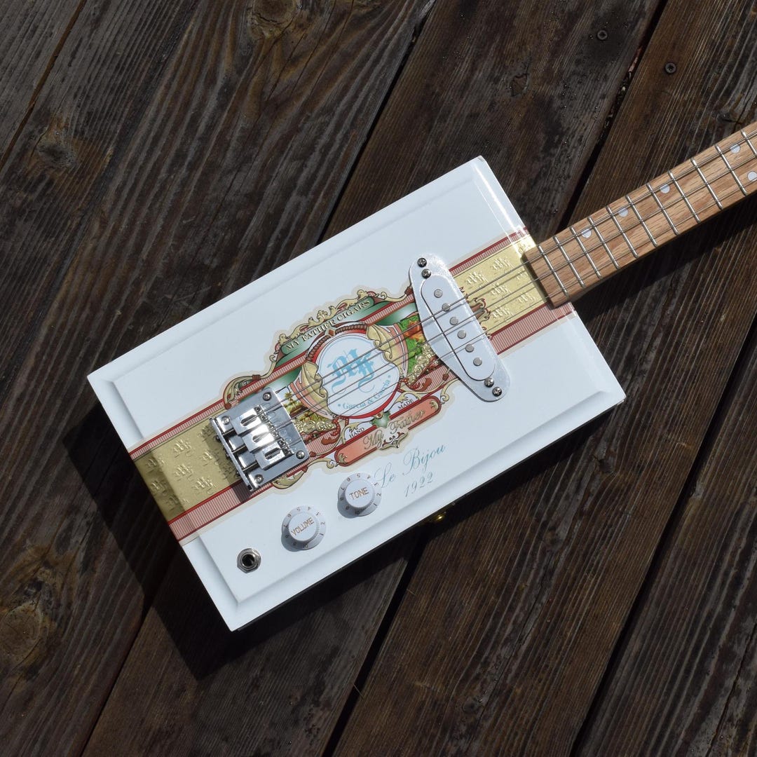 Cigar Box Guitar, 4 String Electric Cbg, Unique Handmade Musical Instrument - Etsy