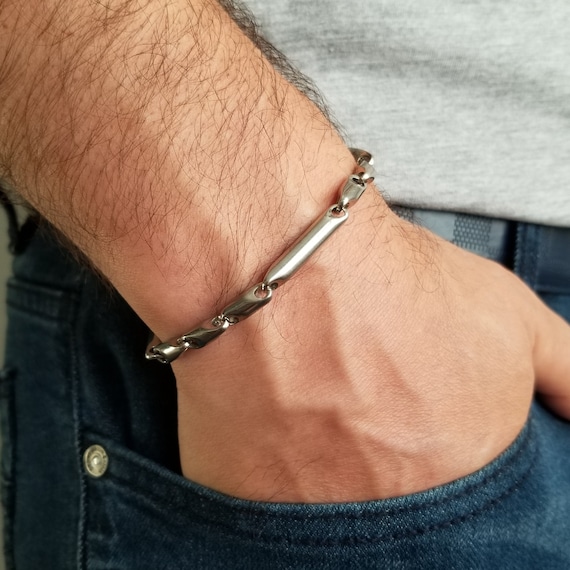 Mens stainless steel chain bracelets store