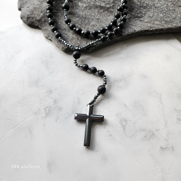 Mens Rosary Necklace - Etsy