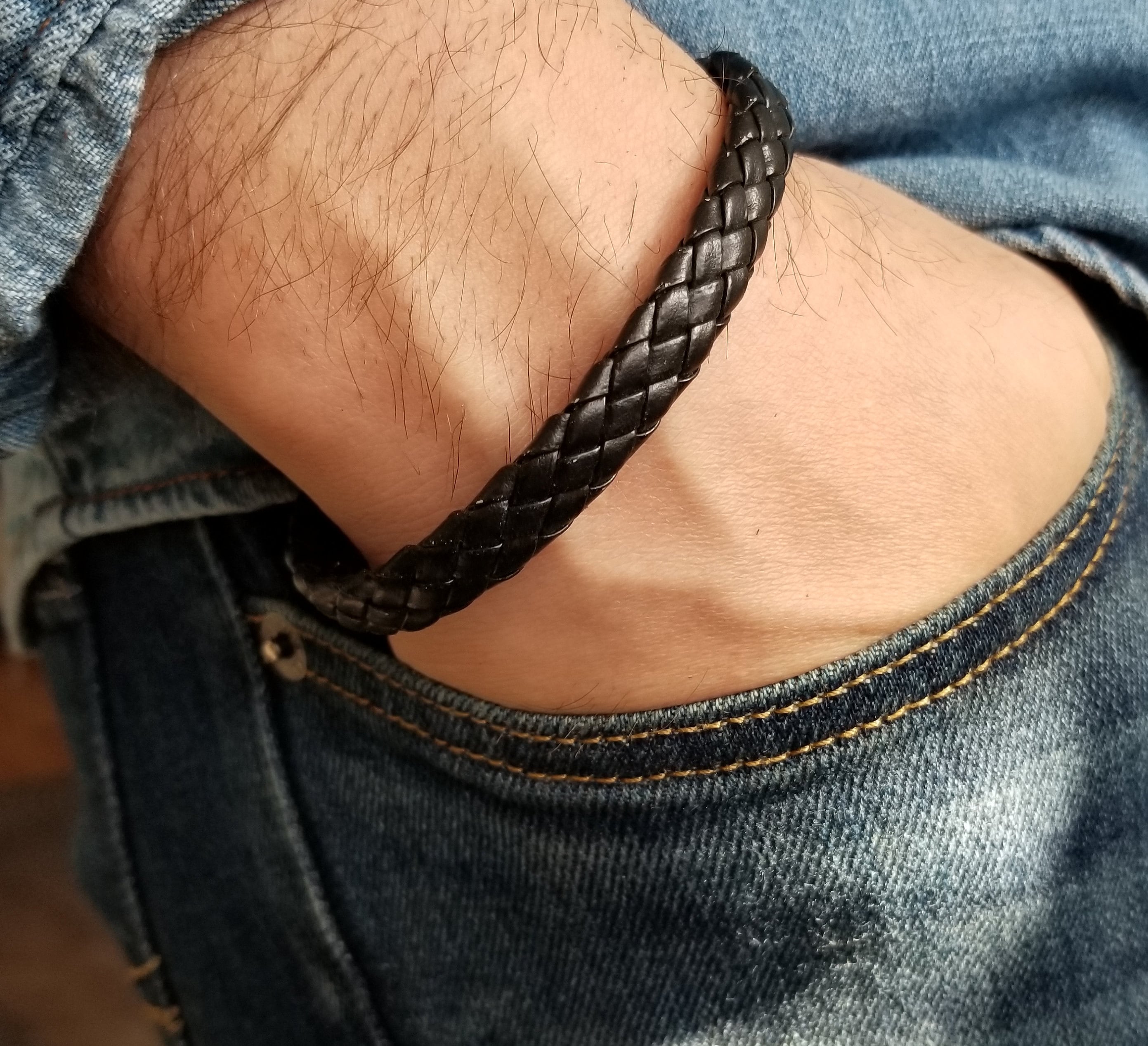 Mens Leather Bracelet, Mens Bracelet, Leather Bracelet, Men Leather ...