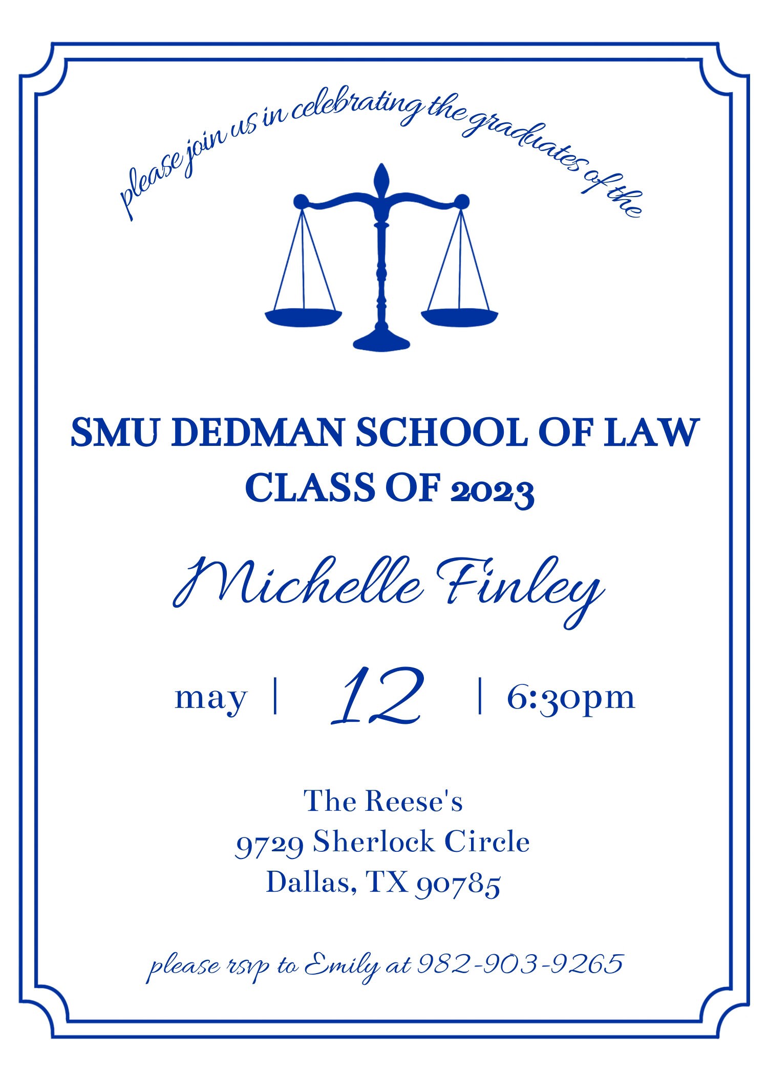 Law School Graduation Invitation Editable Template Digital Instant ...