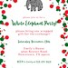 White Elephant Party Invitation Editable Template Digital Instant ...
