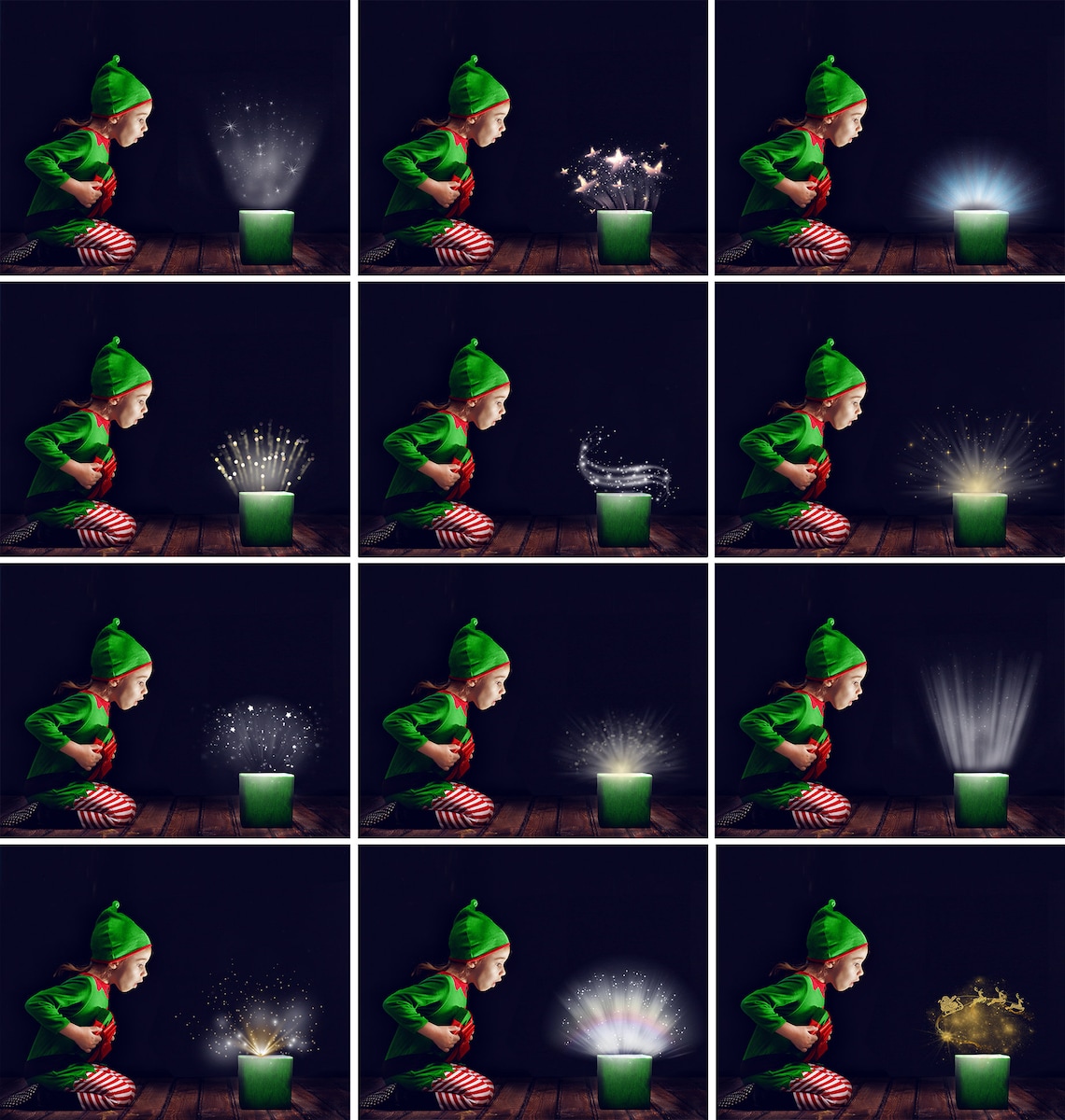 Magic Shine Box Book Light Overlay Candle Fairy Effect | Etsy