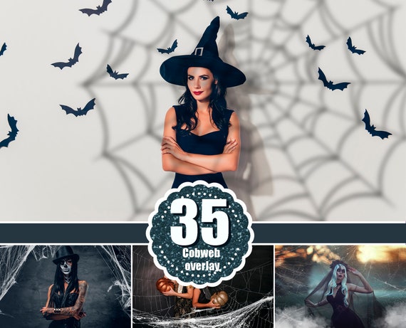 35 Cobweb Photo Overlays Photoshop Overlay Spider Web | Etsy Australia