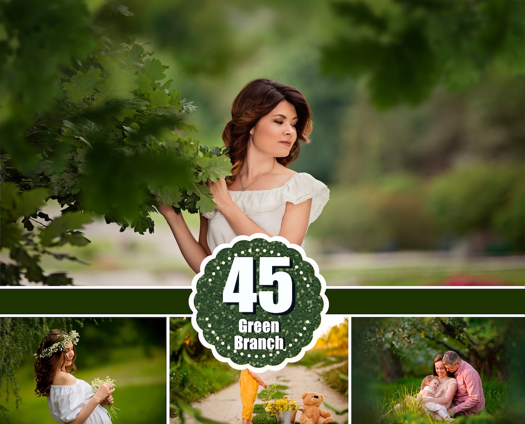 45 Branches Photo Overlays, Shooting Through Branches, Tree, Green ...