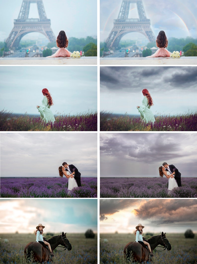 35 Rain Storm Dark Sky Photo Overlays Beautiful Realistic - Etsy