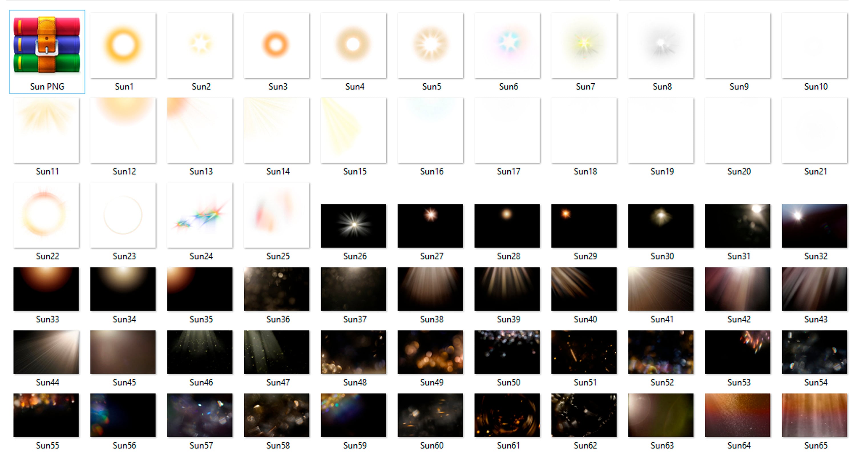 60 Natural Sun Light Effects, Photoshop Overlays, Sunlight, Sun Lens ...