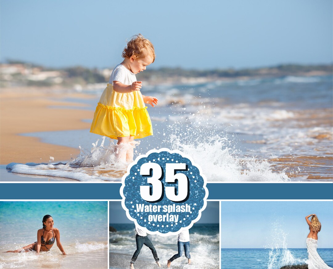 35 Water Splash Photo Overlays, Photography Overlays, Photoshop Overlay ...