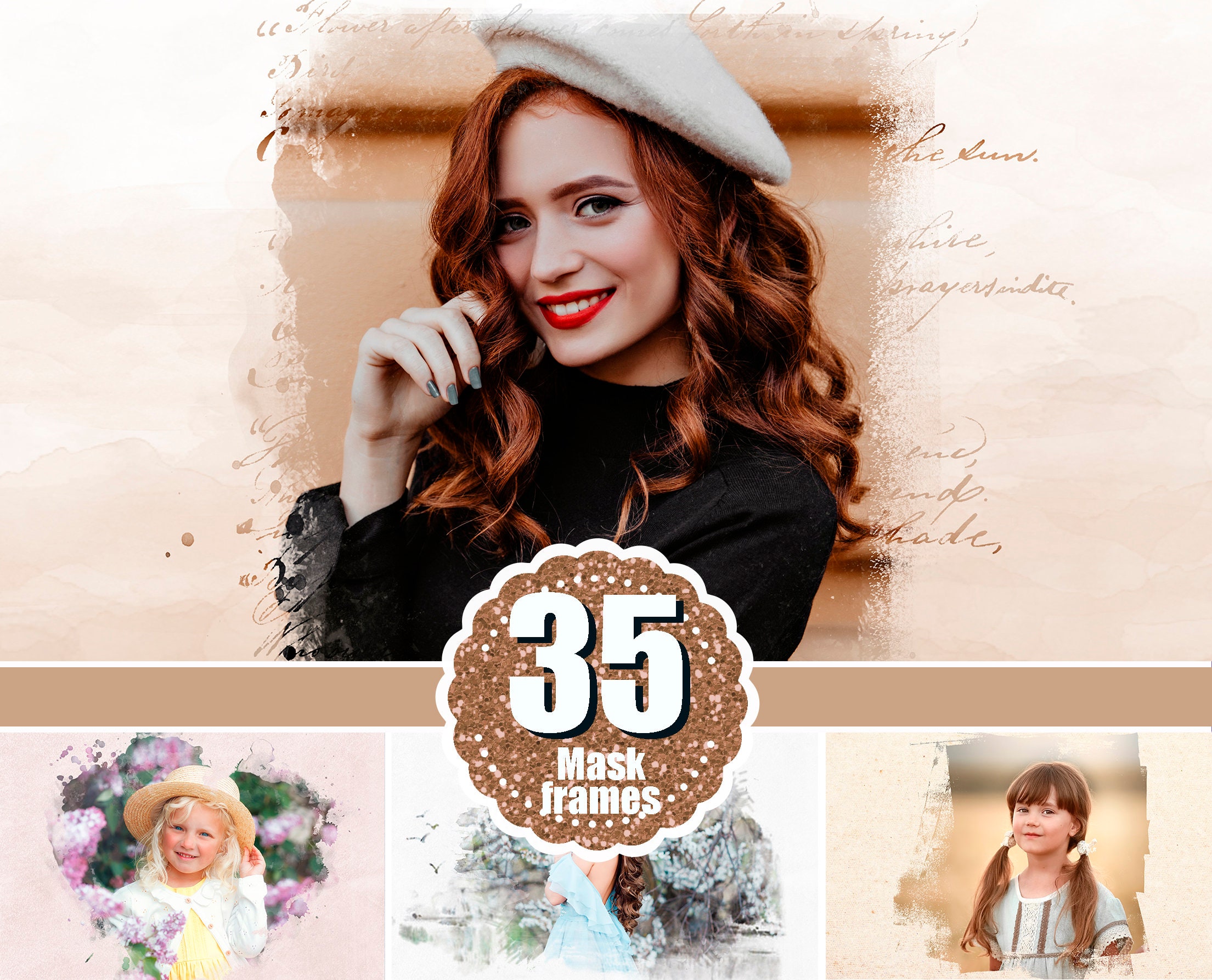 35 Photo Masks Frames Portrait Masks Clipping Masks - Etsy