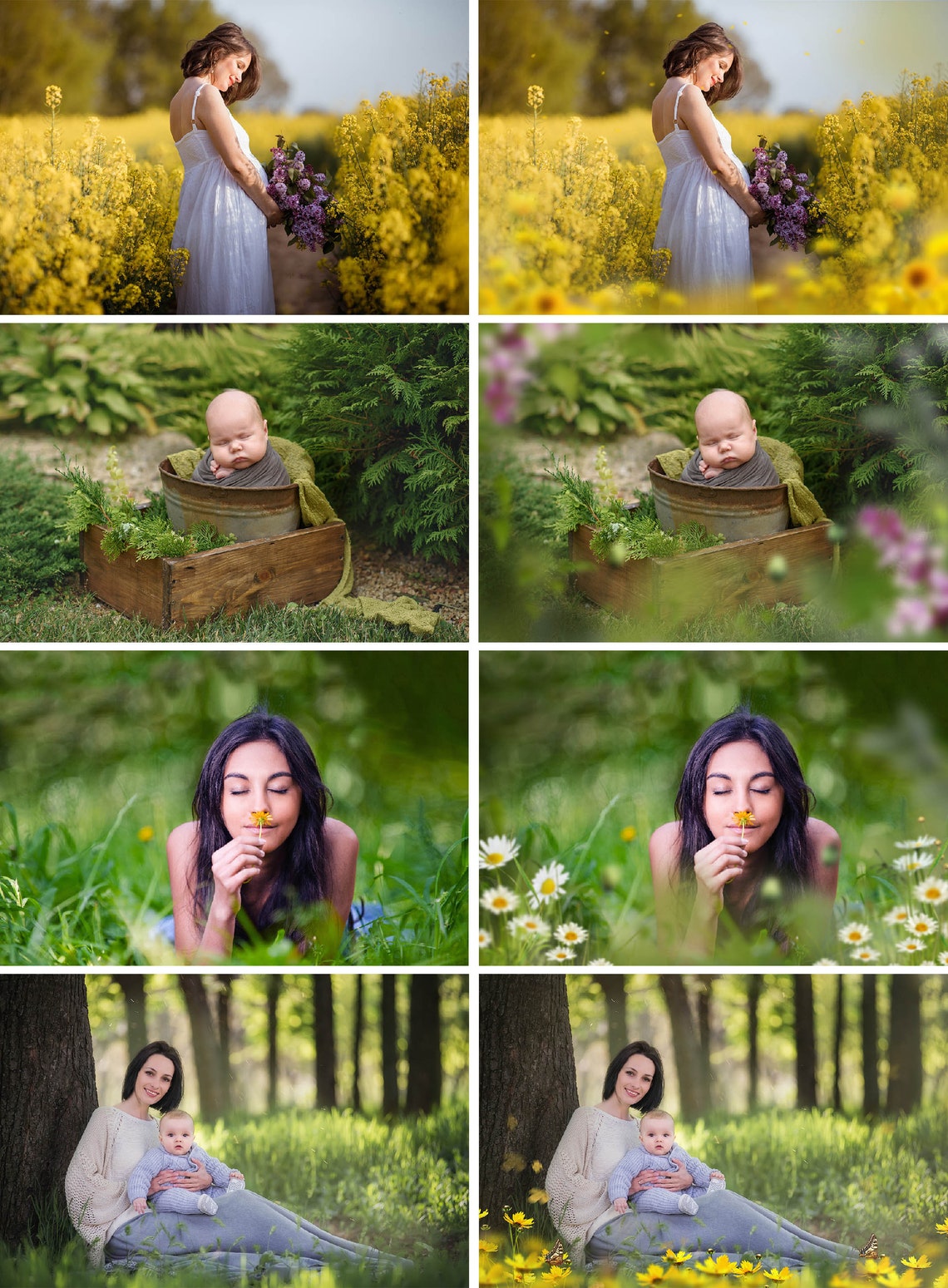 45 Flower Photo Overlays Photoshop Overlays Digital | Etsy