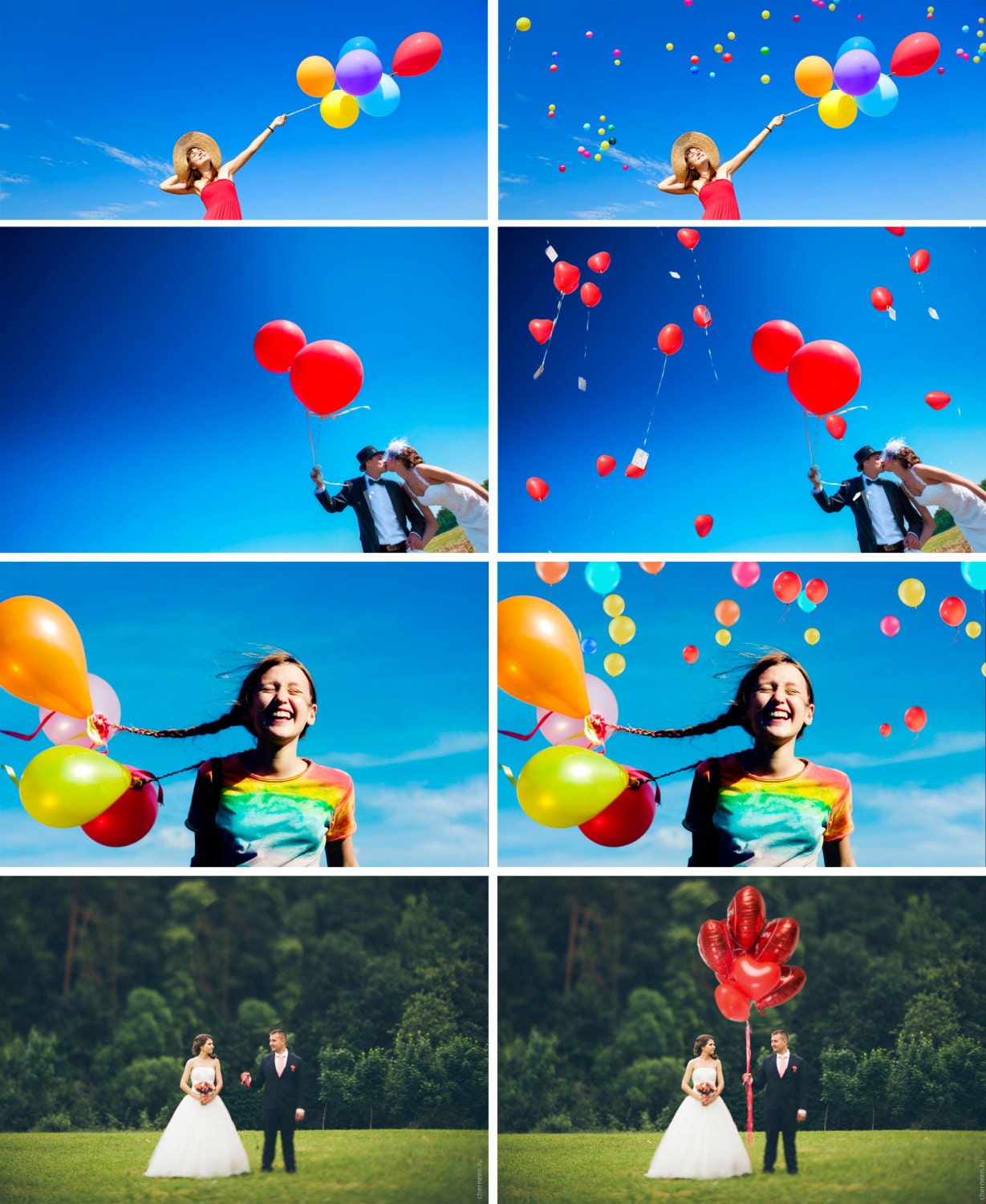 65 Balloons Balloon Photo Overlays Photography Overlays - Etsy