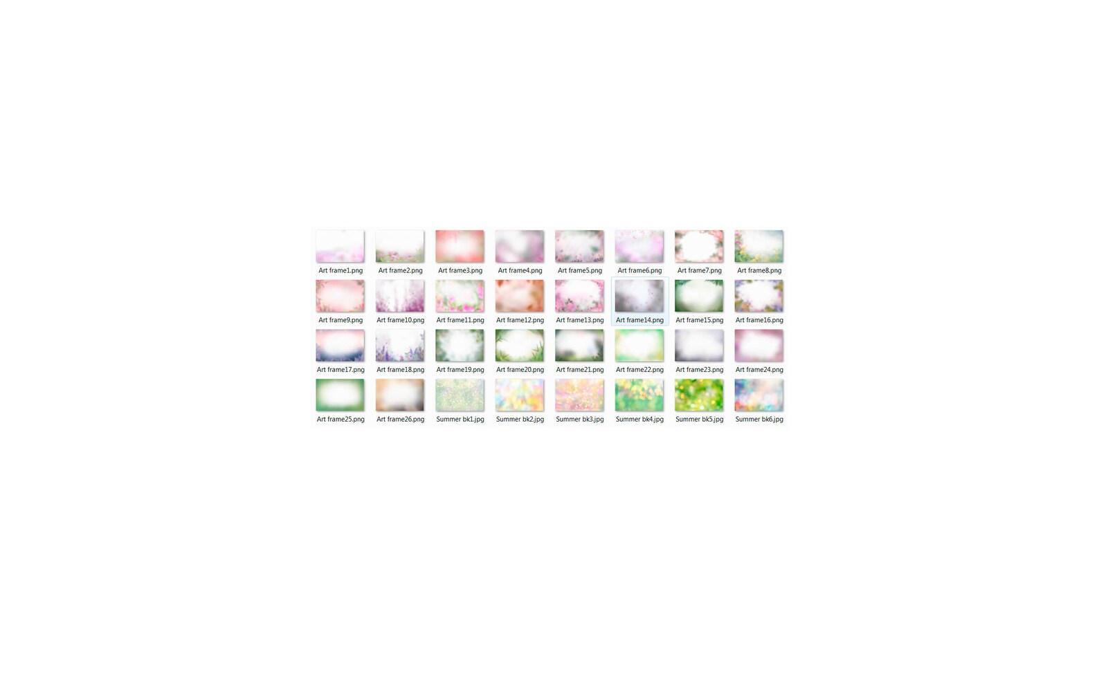 25 Art Flowers Flower Overlays, Summer Overlays, Digital Backdrop ...
