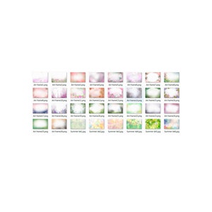 25 Art Flowers Flower Overlays, Summer Overlays, Digital Backdrop ...