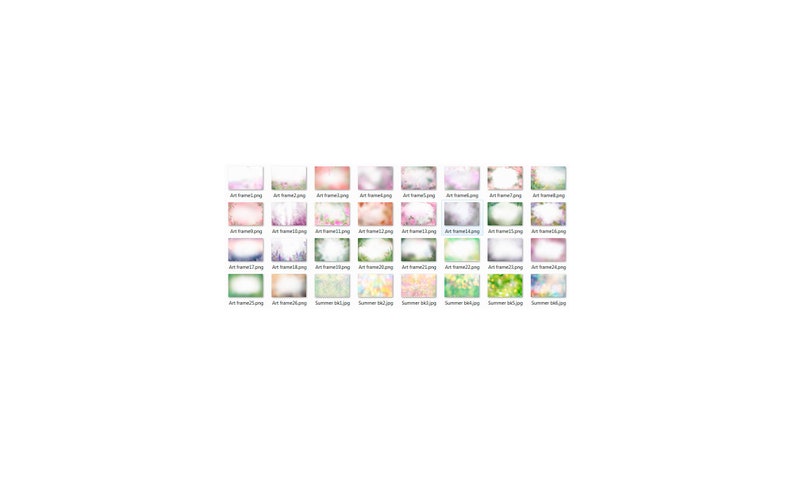 25 Art Flowers Flower Overlays, Summer Overlays, Digital Backdrop ...