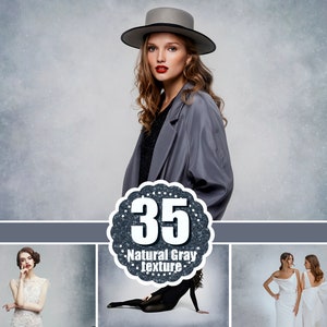 35 Natural Gray Texture Set, Photo Background, Digital Backdrops ...