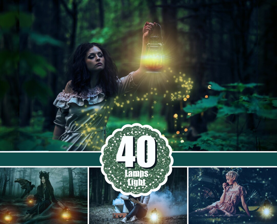 40 Light Overlays, Kerosene Lamp, Candle Lamps, Sunburst, Magic Fairy ...