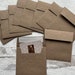 10 Small Square Envelopes Kraft Paper 3.25 Inches With Peel and Stick ...