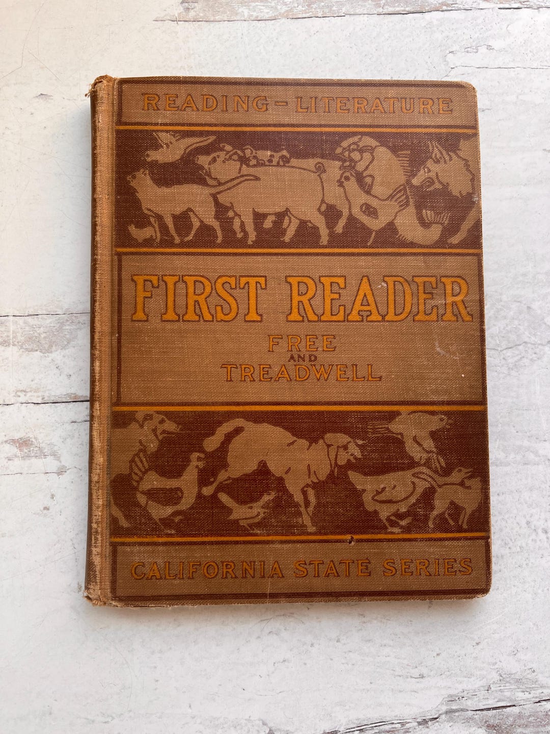 Antique School Reading Book First Reader Free & Treadwell 1921 5th ...
