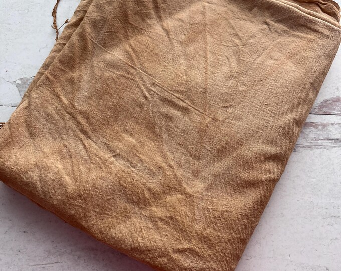 30 Inch Long by 36 Inches Wide Coffee Dyed and Stained Flour Sack ...