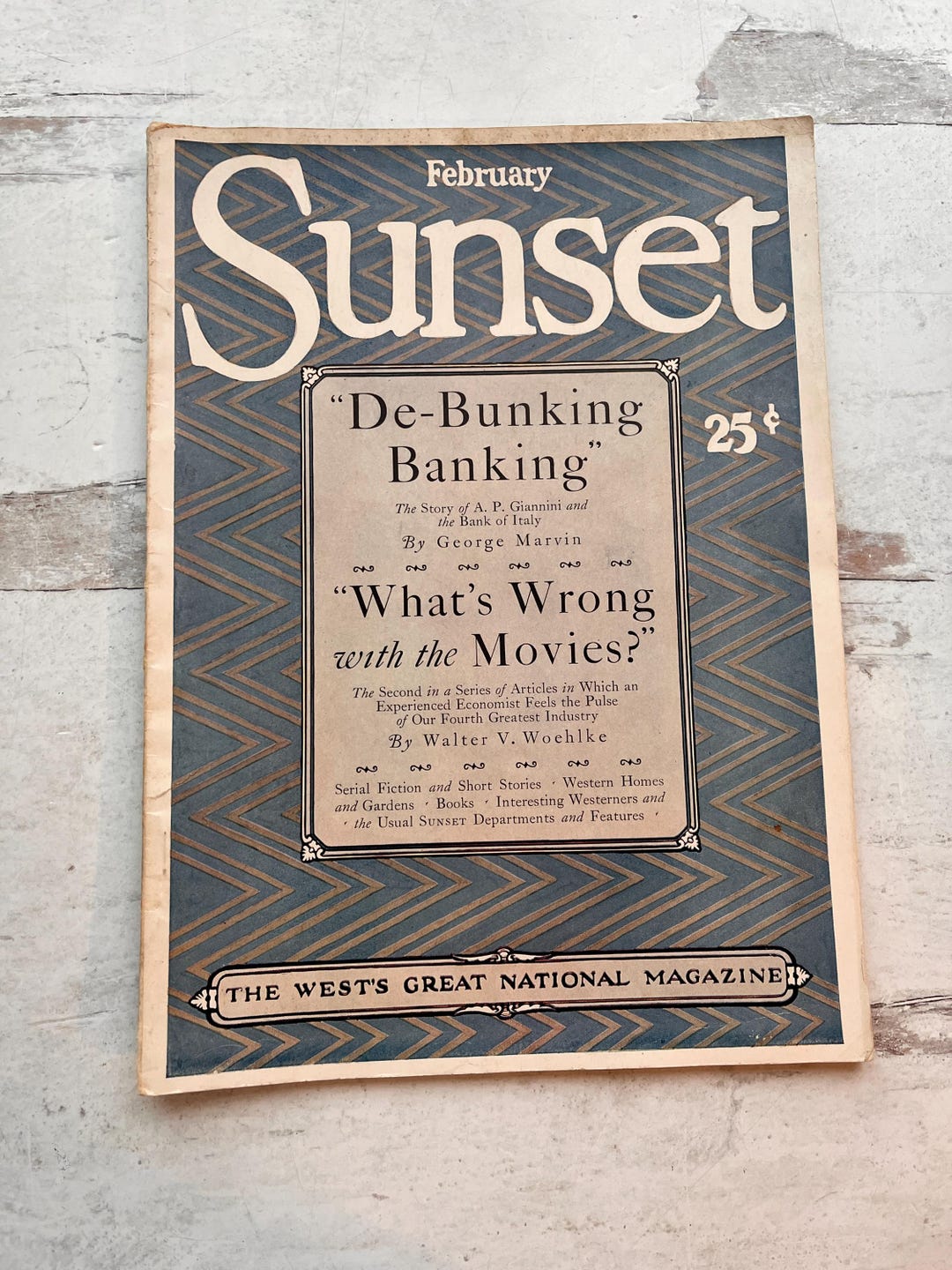 Sunset Magazine February 1928 Vintage With Great Old Advertising and ...