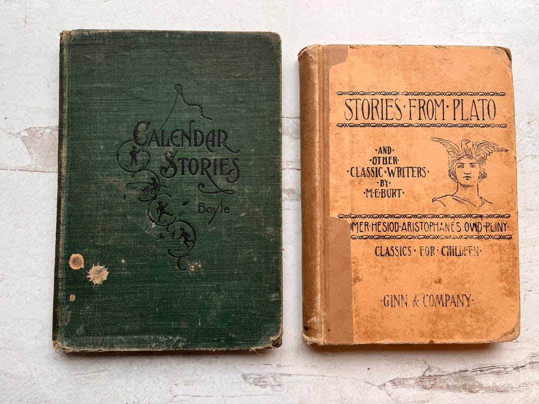 Set of 2 Antique Children's Story / Reading Books From Early 1900's ...