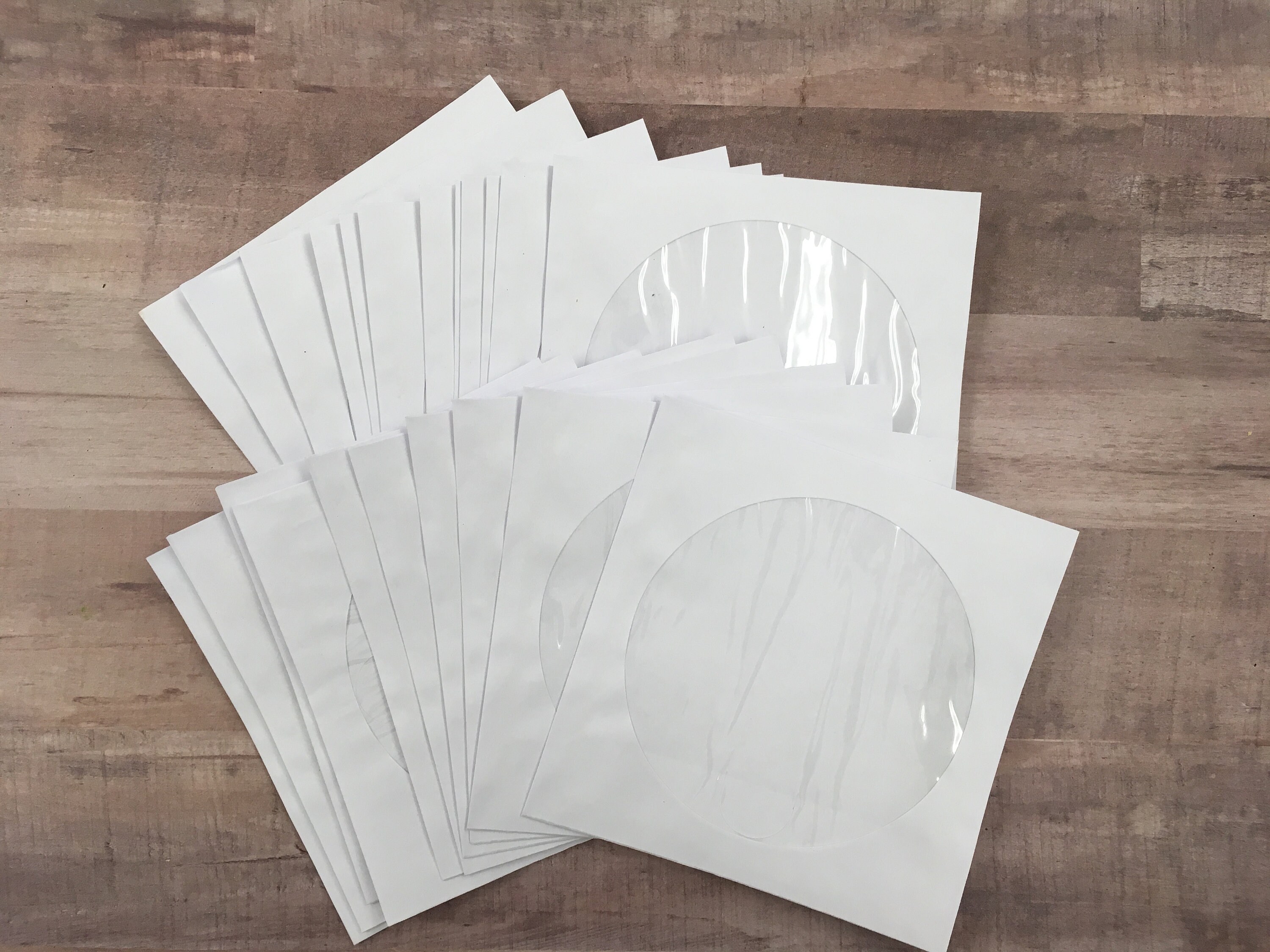 20 White CD / DVD Envelopes With Round Window Junk Journal | Etsy