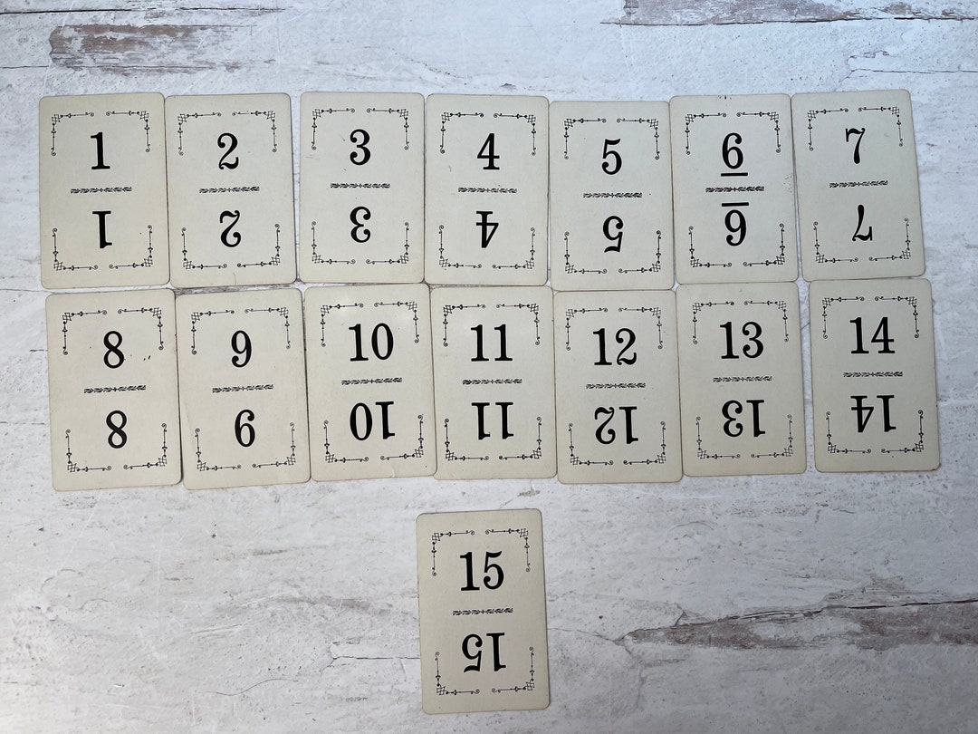 15 Vintage Flinch Cards Copyright 1938 Used Condition Game Cards ...