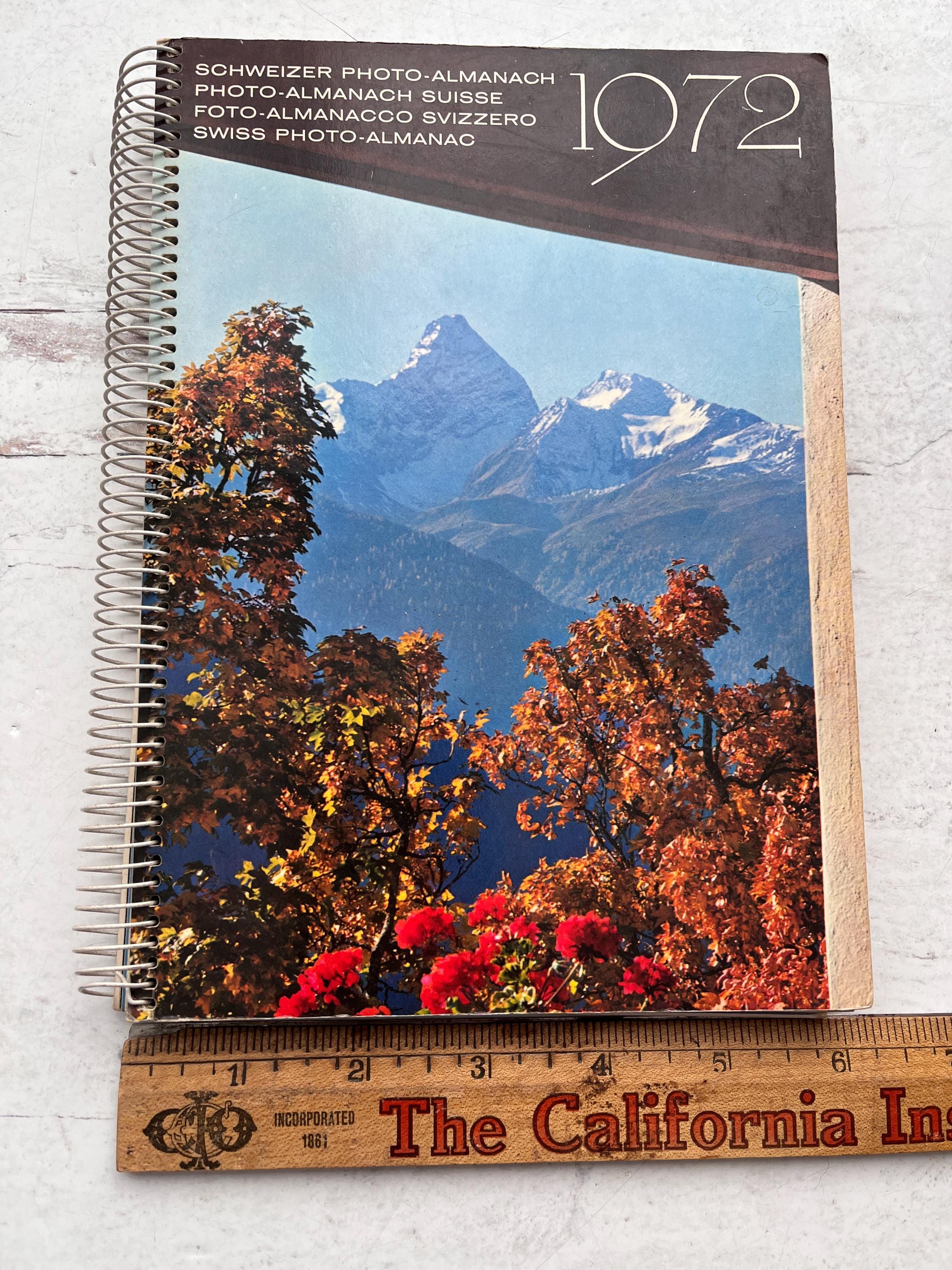 Set of 2 Vintage 1970's Desk Calendars / Planners Blank Switzerland ...