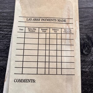 10 Coffee Dyed and Stained Repair / Layaway Envelopes Great Graphics ...