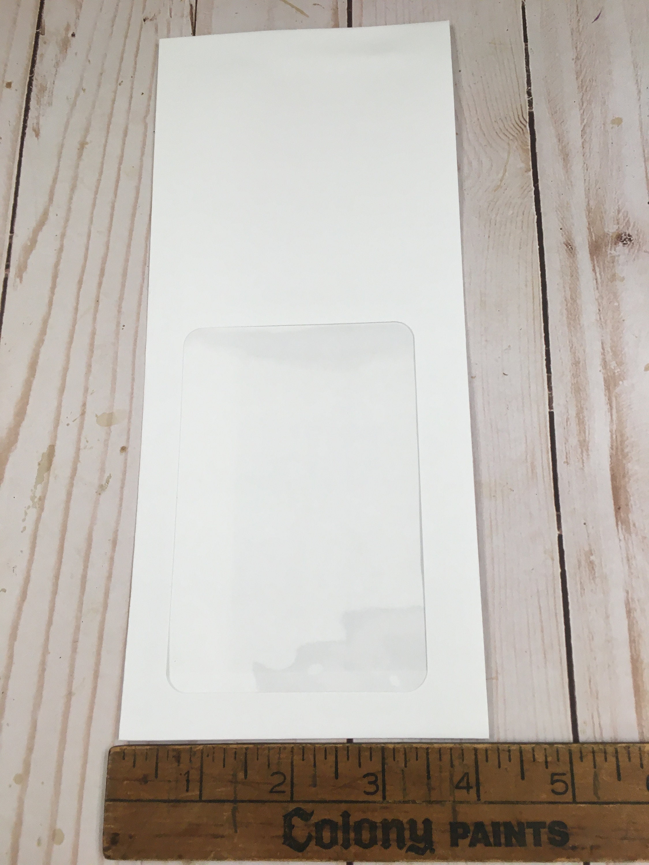 10 White Large Business Window Envelopes Left Side 9.5 | Etsy