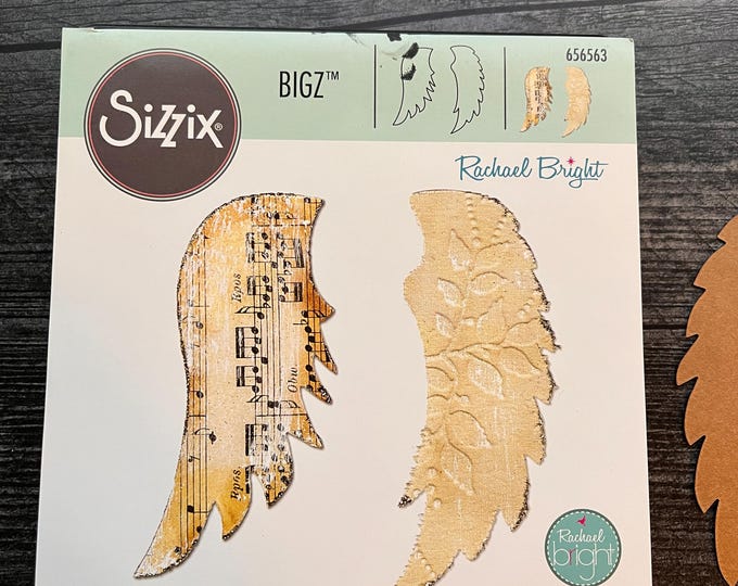 Angel Wings Die by Rachael Bright for Sizzix Bigz Die Can Cut Thicker Materials 2 Different ...