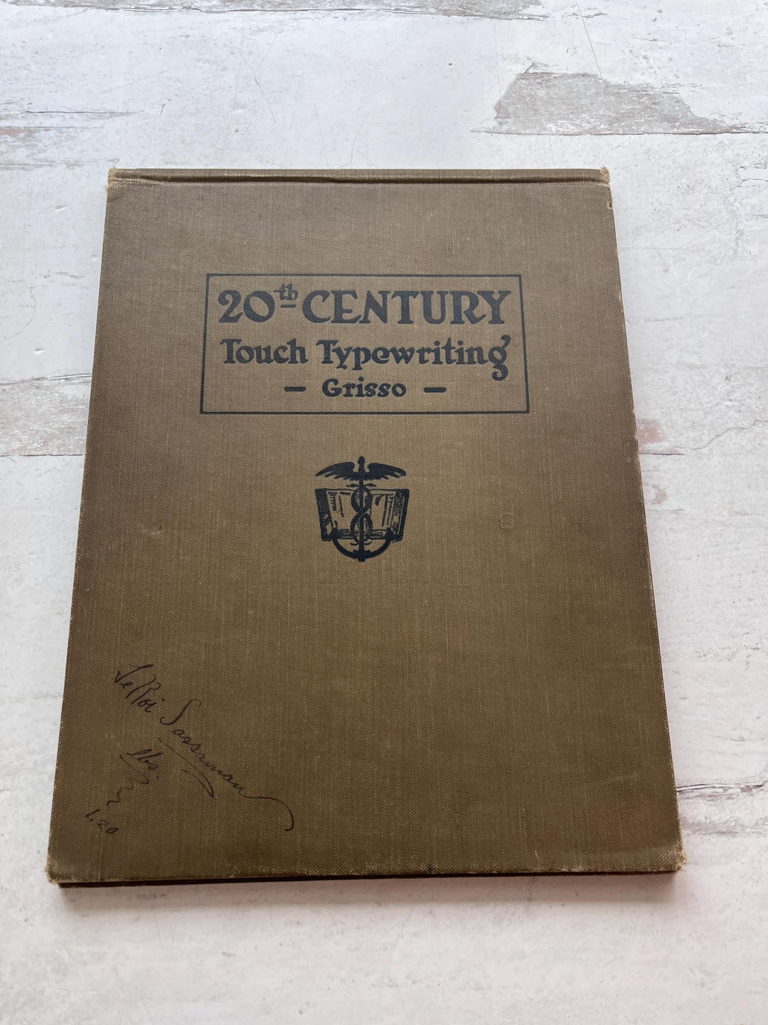 Antique Typing Book From 1921 in Fair Condition: 20th Century Touch ...