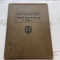 Vintage Book 20th Century Typewriting, Red Typing Textbook, D.D ...