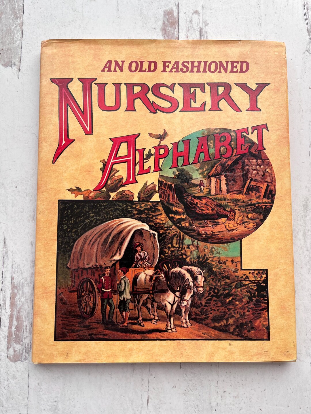 Old Fashioned Nursery Alphabet Reproduction Children's Book Antique ...