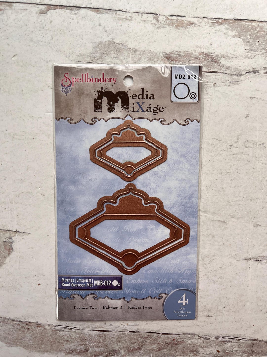 Spellbinders Dies Media Mixage Frames Two 4 Metal Die Cutting Dies for ...