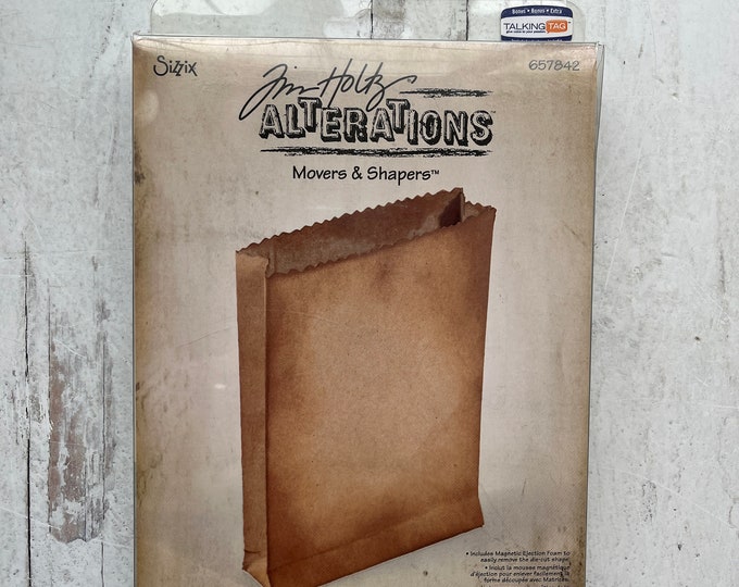 In the Bag Tim Holtz Bigz Sizzix Die Movers & Shapers Retired 3D Paper ...