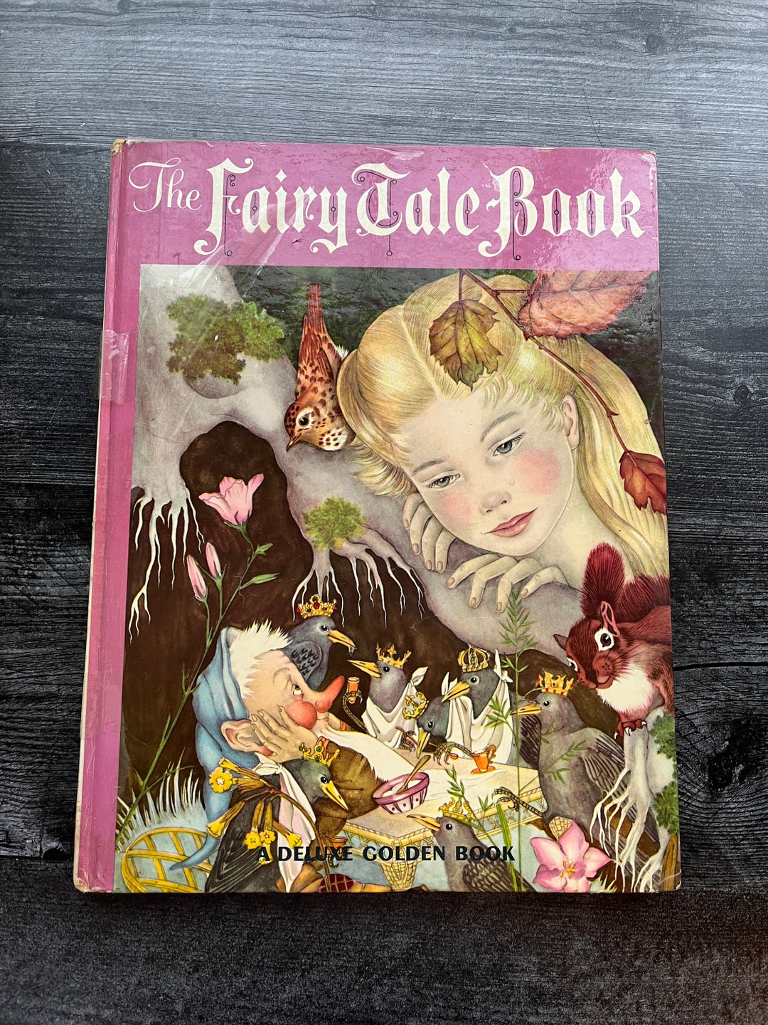1950's Deluxe Golden Book the Fairy Tale Book Gorgeous Illustrations ...