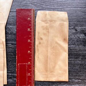 10 Coffee Dyed and Stained Large Coin Envelopes 5.5 Inches Tall by 3 ...