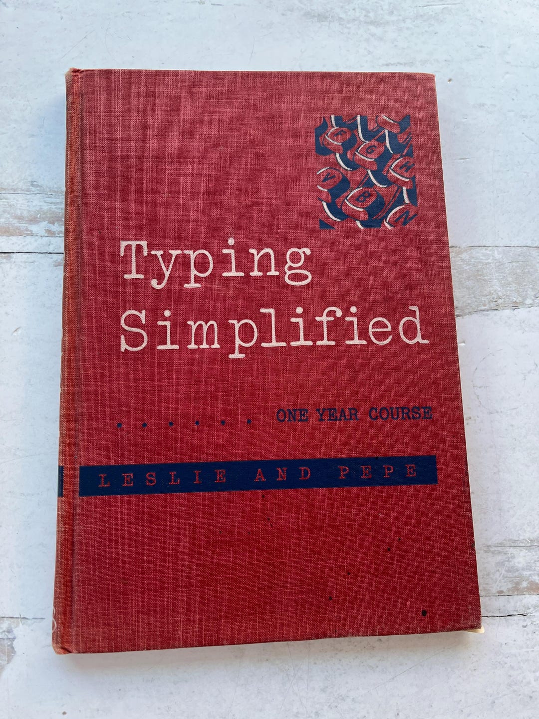 Typing Simplified One Year Course Hardcover School Textbook 1950's - Etsy