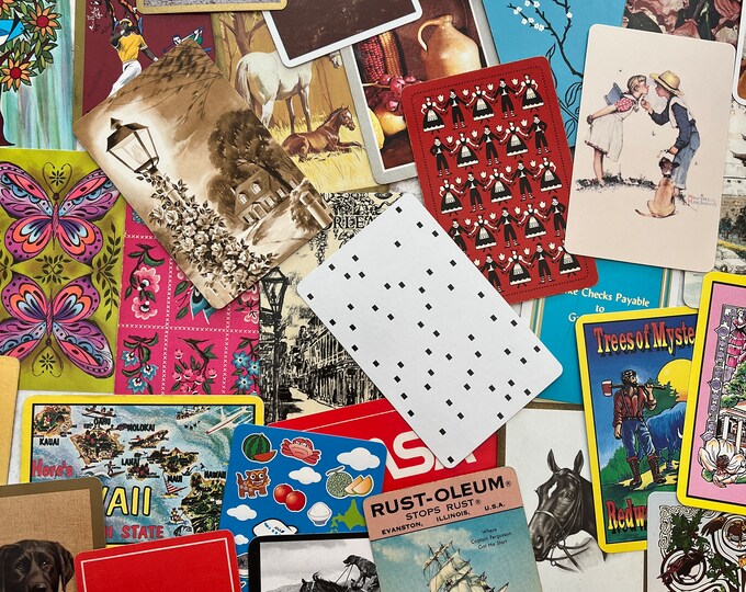 100 Different Random Playing Cards Variety Pack Floral People - Etsy