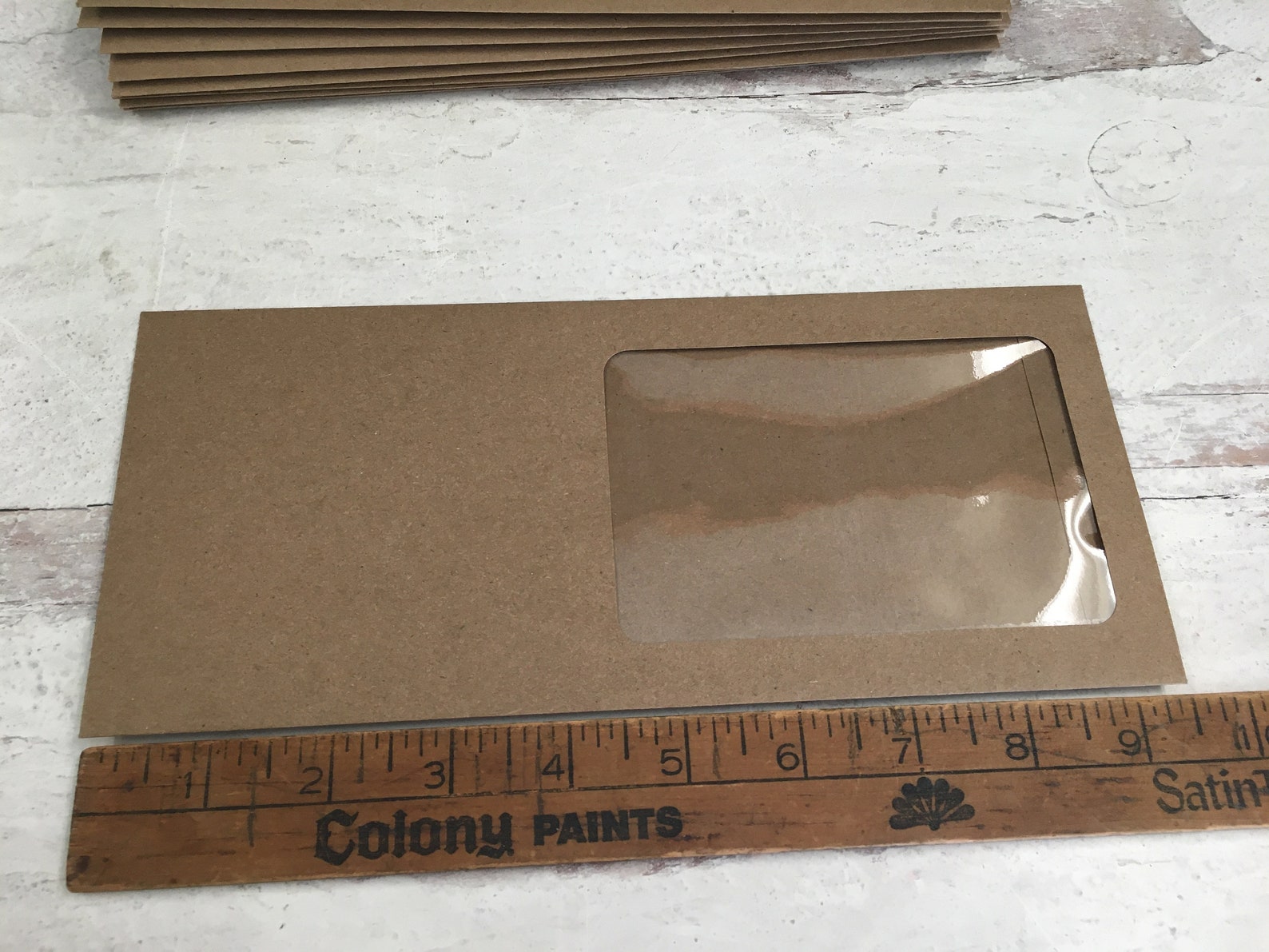 10 Kraft large window envelopes left side 9.5 long 4.25 | Etsy