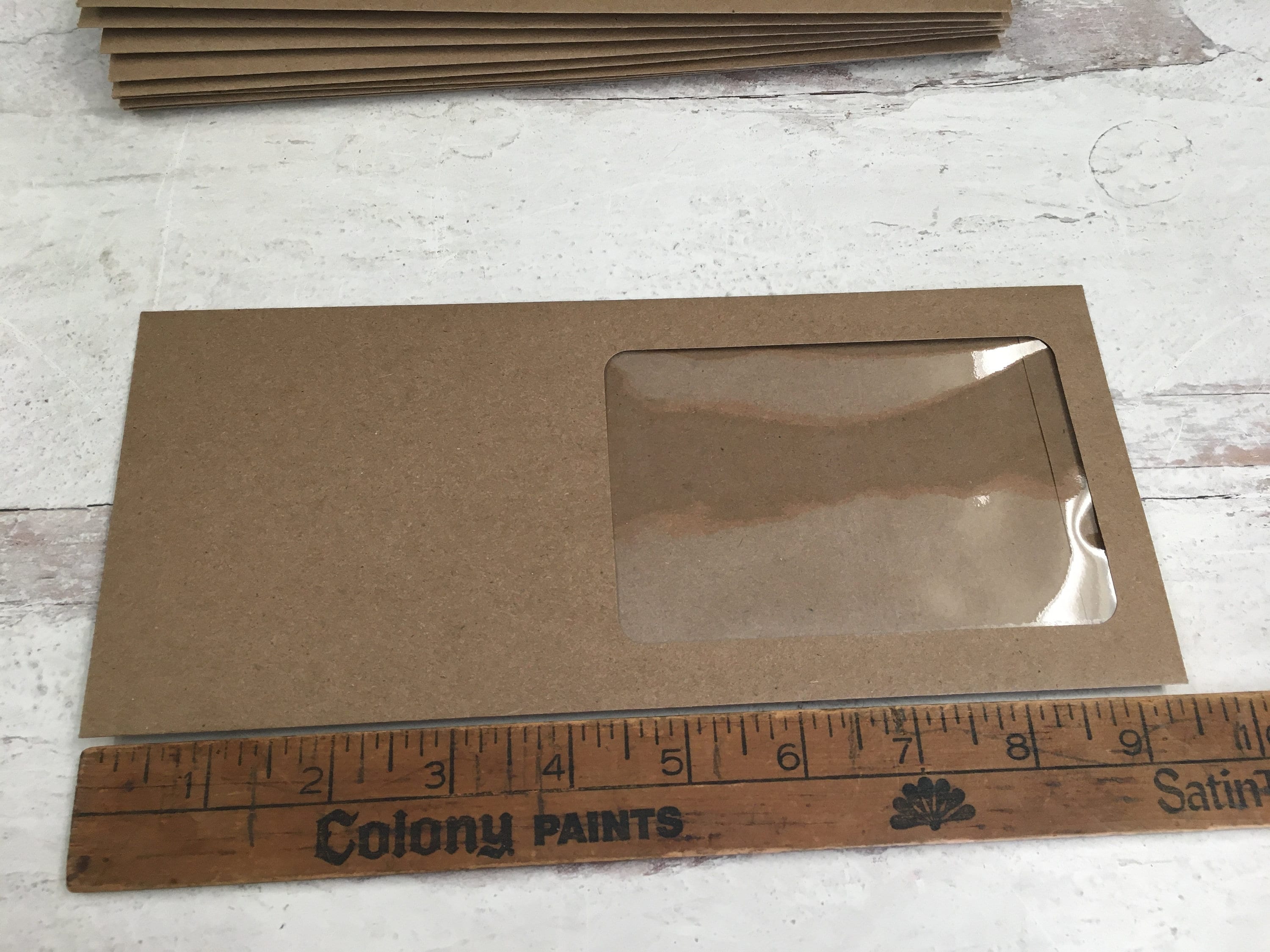10 Kraft large window envelopes left side 9.5 long 4.25 | Etsy